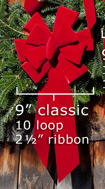 Industry Standard Red and Burgundy Velvet Bows: Emilie's Christmas Bows