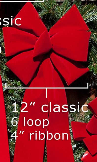 Industry Standard Red and Burgundy Velvet Bows: Emilie's Christmas Bows